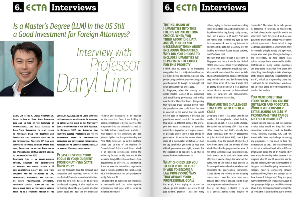 ECTA | Interview - DARYL LIM