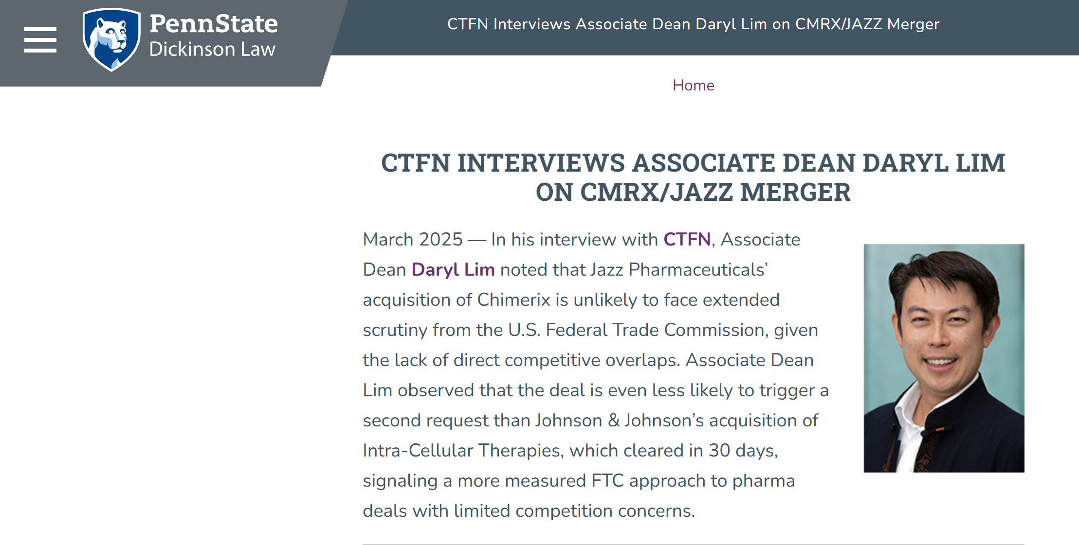 CTFN Interview | CMRX/Jazz Merger - DARYL LIM